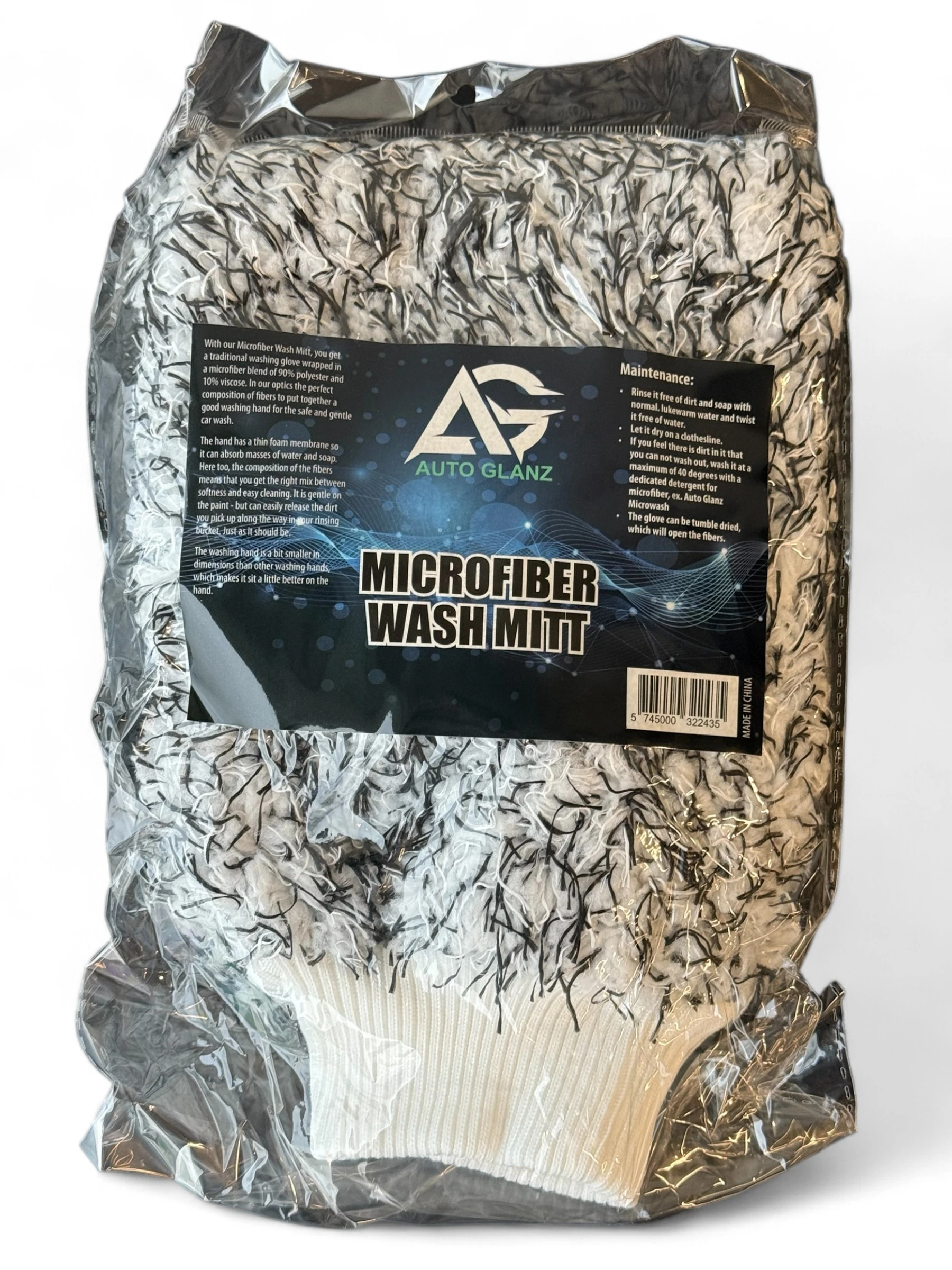Auto Glanz Microfiber Wash Mitt - | Landberg.dk