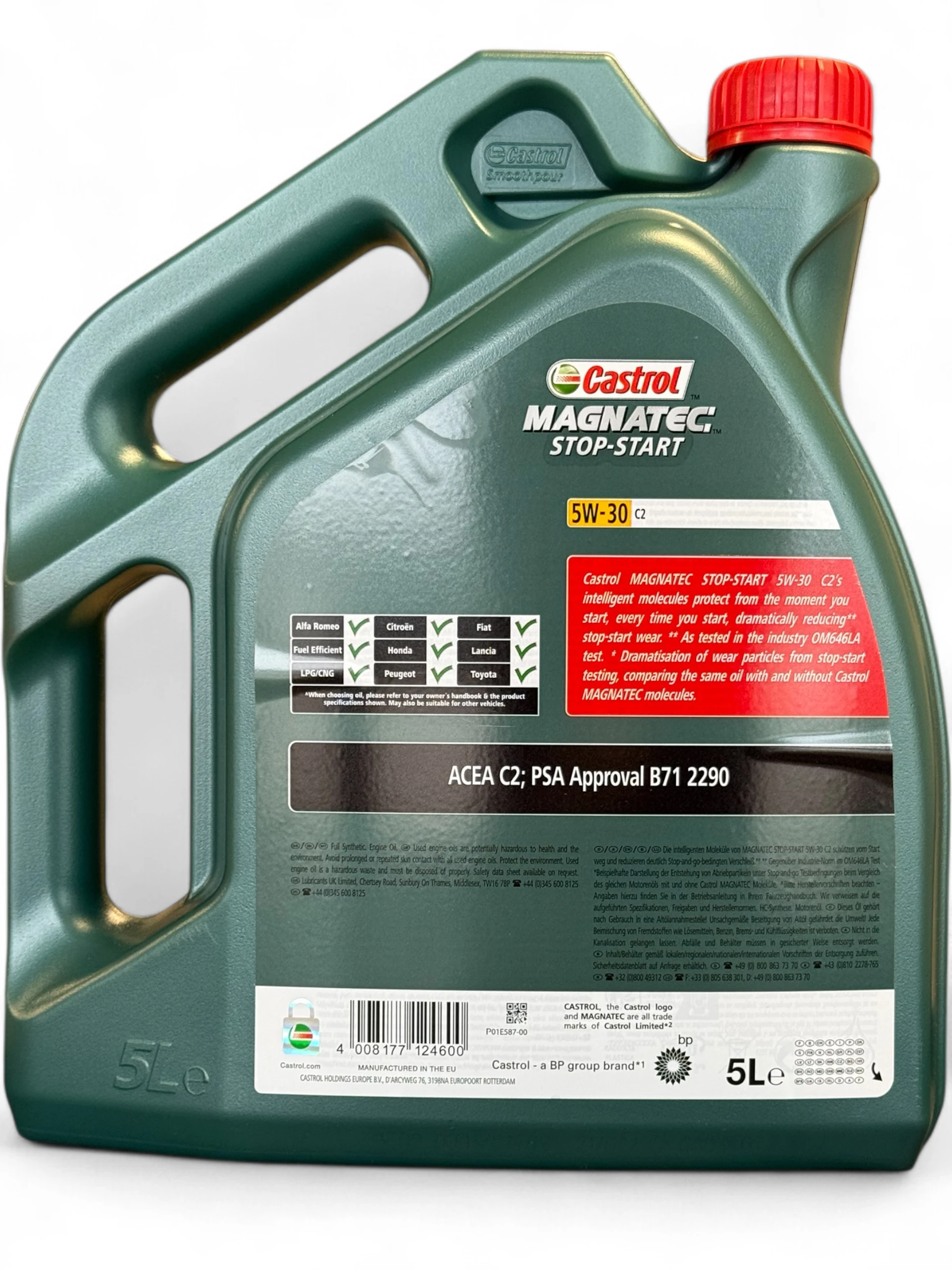 Magnatec 5W30 C2 fuldsyntetisk olie - 5L | Castrol | Landberg.dk