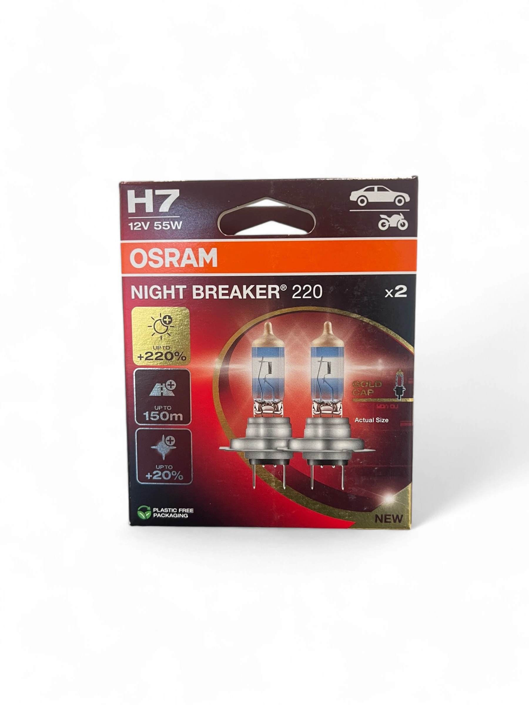 Osram Night Breaker 220 H7 2stk - | Landberg.dk