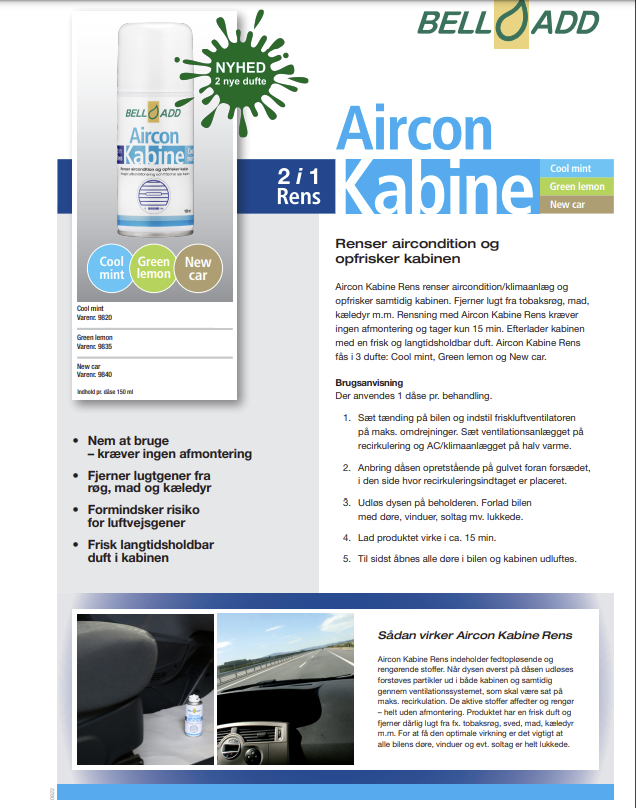 Airconditionrens Bell Add AC rens New Car | Landberg.dk