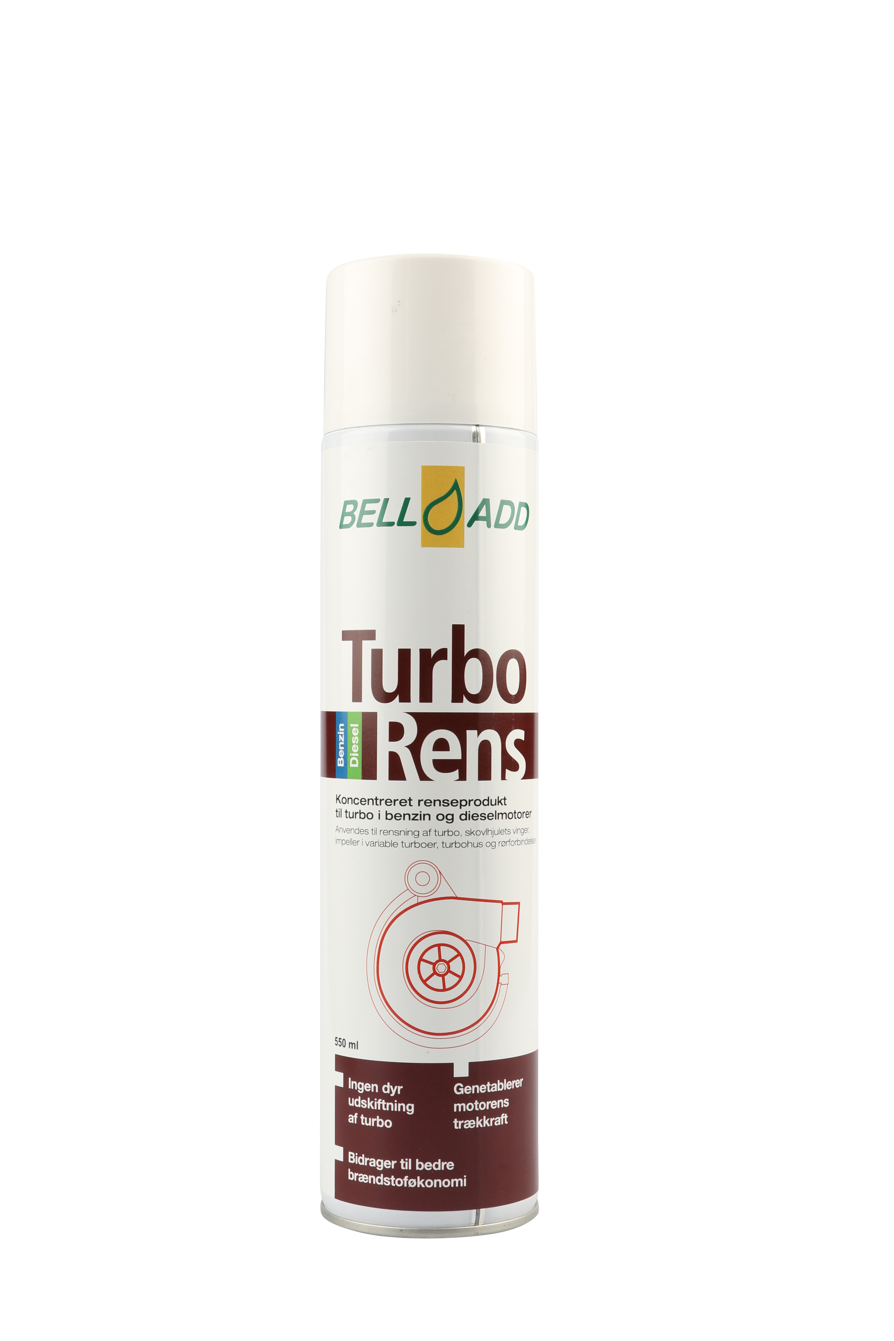 Bell Add Turbo Rens 550ml til rensning af turboer | Landberg.dk