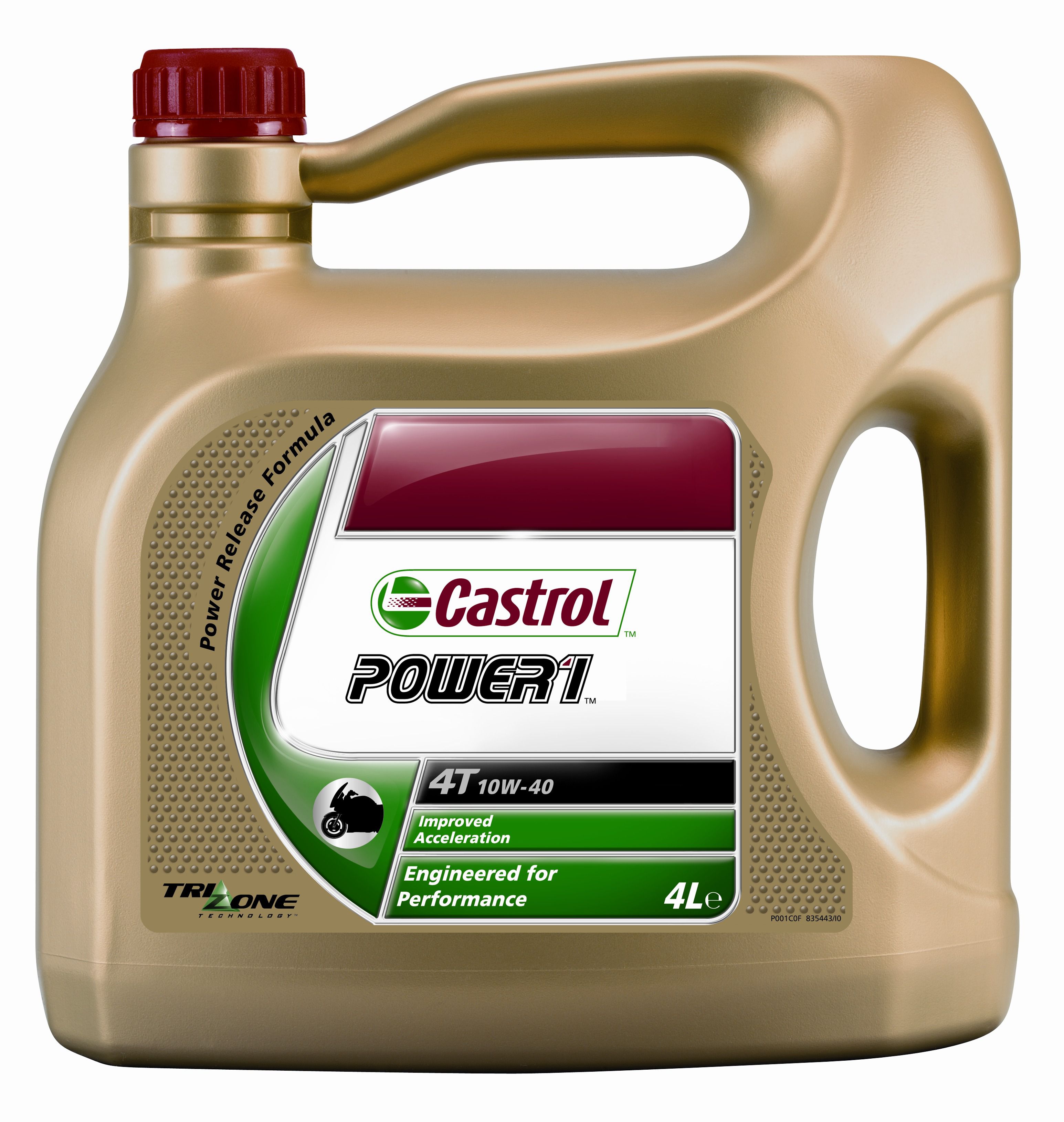 Power 1 4T 10W40 motorcykel olie - 4 Liter | Castrol | Landberg.dk