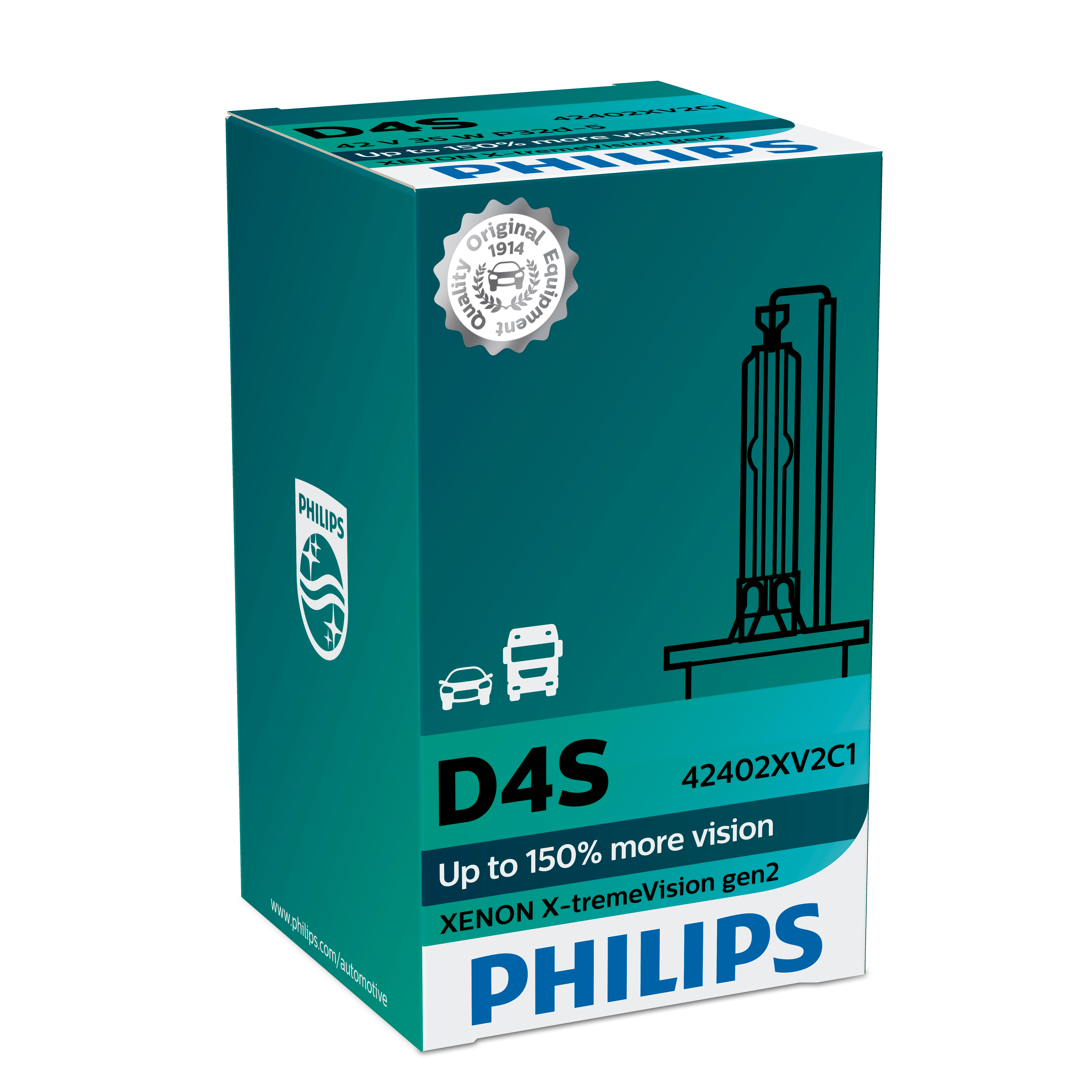 D4S Philips Xenon X-treme Vision Gen. II - 1 stk. | Philips | Landberg.dk